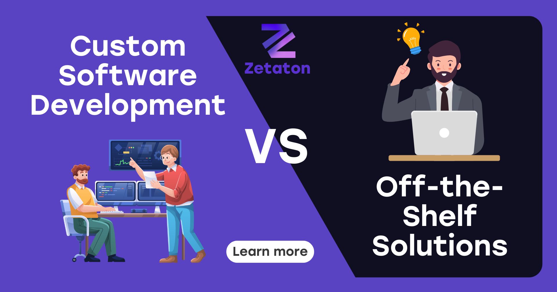 Custom Software Development vs. Off-the-Shelf Solutions | Zetaton